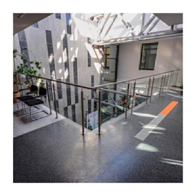 Cina Anti slip glass railing patio railing clear glass vinyl stair railing in vendita