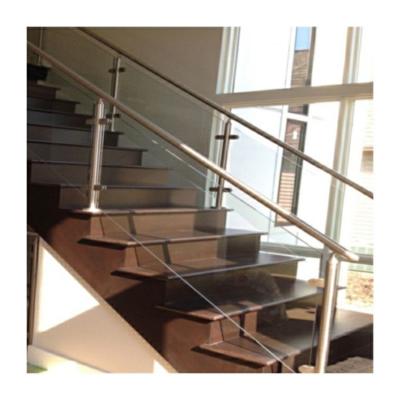Cina Safety glass fence pressure treated stair handrail balustrade track in vendita