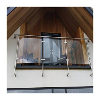 China AS glass fencing steel glass balcony railing castle glass fencing à venda