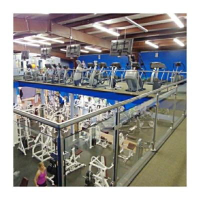 China SGCC glass railings white patio fence clear glass steel stair railing à venda