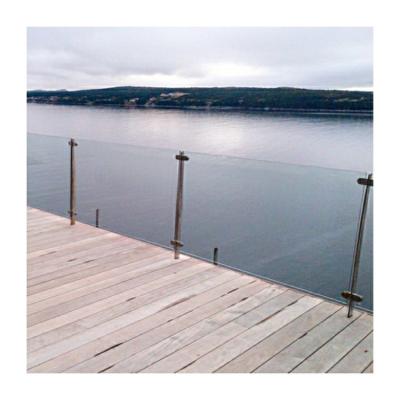 中国 12mm glass fence galvanized pipe deck railing stair railings interior 販売のため