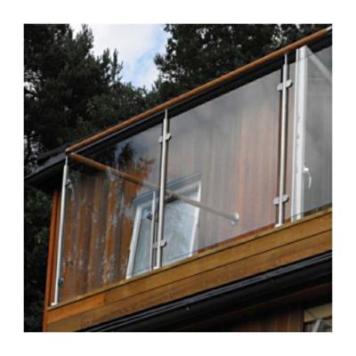 中国 ANSI Z97 glass banister balcony privacy fence tempered glass balusters 販売のため