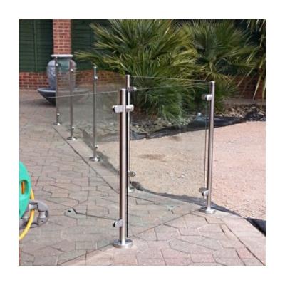 China Led glass guardrail porch outdoor stair railing outdoor glass railing prices Te koop