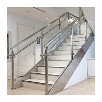 China EN 12150 glass railings glass banisters for stairs price how to install glass balustrade Te koop