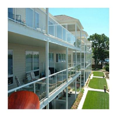 China SGCC glass guardrail stainless steel glass balcony railings balustrade accessories Te koop