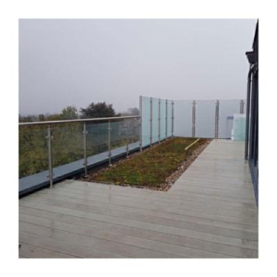 China ANSI Z97 glass fence roof terrace balustrade fiberglass railing systems Te koop