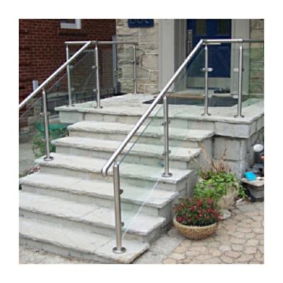 China Double laye glass fencing white house black porch railing smoked glass deck railing Te koop