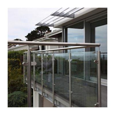 China Blue glass railings black and white porch railing staircase railing price Te koop