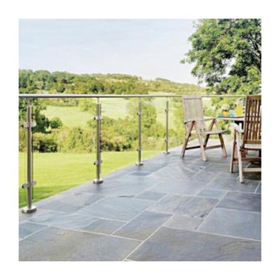 Китай Led designed glass fencing modern steel balcony railings garden balustrade продается