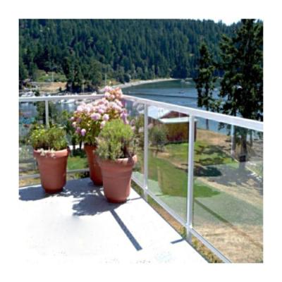 Китай SGCC glass banister roof parapet railing tinted glass railing продается