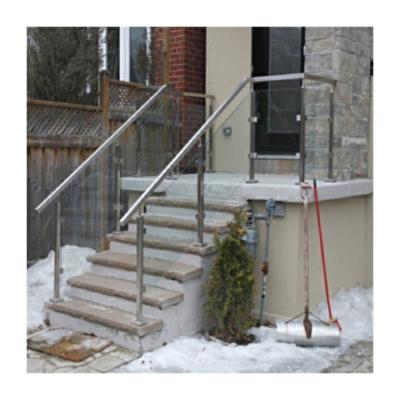 Китай Safety glass balustrade modern front porch railing cost of glass railing system продается
