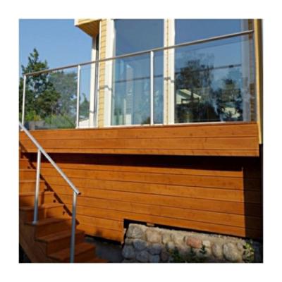 Китай 12mm glass balustrade stainless post porch railing white exterior glass railing cost per foot продается