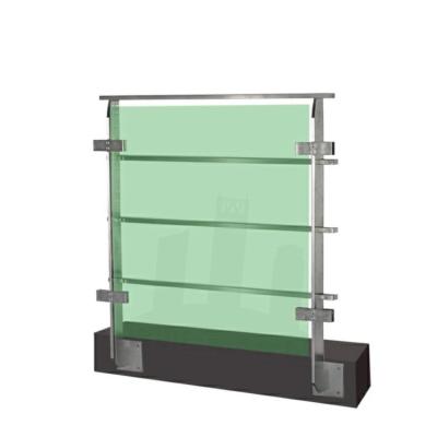 Cina Indoor Glass balustrade handrail railing fencing uk cost in vendita