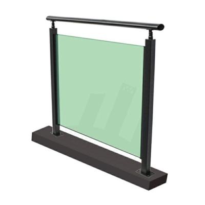 Cina Exterior glass balustrade railing panel mounting brackets total glass fencing in vendita
