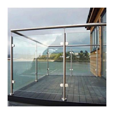 China Anti slip glass railing ss balcony railing balustrade cornwall Te koop