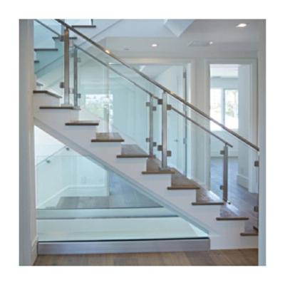 China EN 12150 glass balusters outdoor stair balustrade modern glass balustrade Te koop