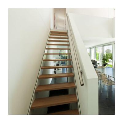 Cina Oak tread floating staircase nature wood steps stairs floating staircase parts in vendita