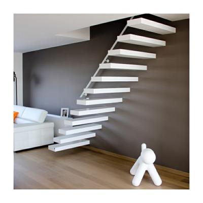 Cina Floating hardwood stairs stair nosing wood price magnificent floating staircase in vendita