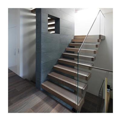 Cina Floating staircase wood floating stair systems in vendita