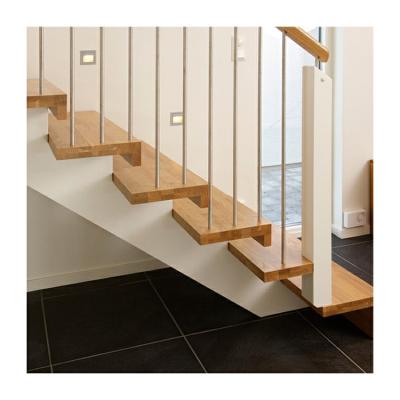 Cina High quality wood floating stairs wooden floating patio stairs in vendita