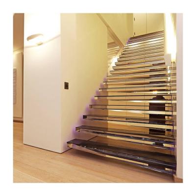 中国 Indoor wrought glass railing stairs prices glass railing suspension stairway 販売のため