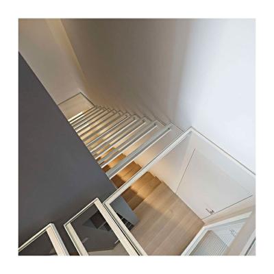 中国 Straight stair glass staircase toughened prefabricated glass floating staircase 販売のため
