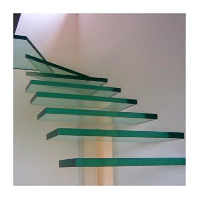 Cina Safety rails stairs gray glass railing staircase high pressure suspension glass stairway in vendita