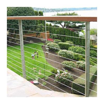 中国 Privacy netting for balcony wire stair railing kit post fence with wire 販売のため