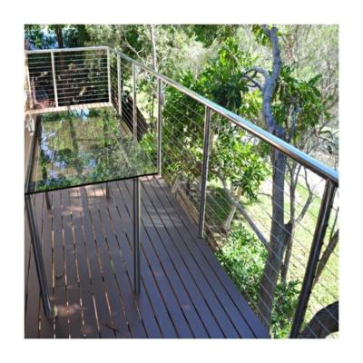 中国 Black balcony railing outdoor wire railings 6 ft wire fencing 販売のため