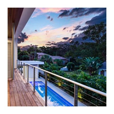 中国 Aluminium balcony balustrades how to install stainless steel cable railing 4 foot welded wire fence 販売のため