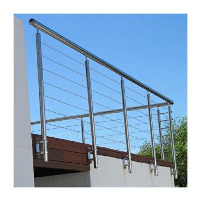 中国 Balcony guardrail easy rail cable system white wire garden fence 販売のため