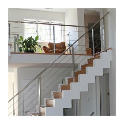 Cina Outdoor stair banister vertical cable railing systems cedar post barbed wire fences in vendita