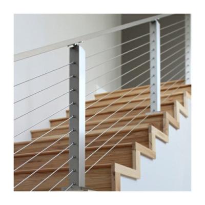 Cina Building a stair rail cable railing toronto aluminum fence wire in vendita