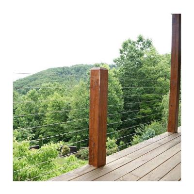 Китай Roof railing black cable railing system 6 ft wire fence продается
