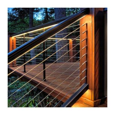 China Porch posts and railings modern cable railing system cheap wire fence en venta