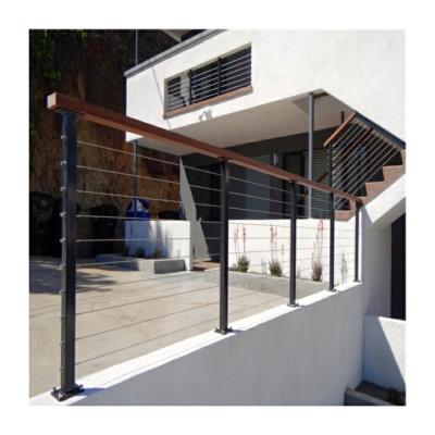 Cina Installing porch railing stainless steel cable handrail system wire fence roll in vendita