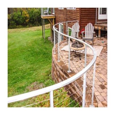 Cina Handrails for porch steps metal cable railing systems wire garden fence in vendita