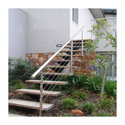 China Vinyl porch railing and posts cable railing systems residential wire fence construction en venta