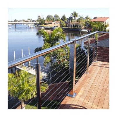 Cina Plastic deck railing inox wire rope railing cable tensioner wire fence gate in vendita