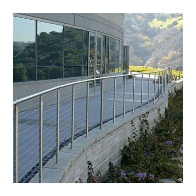 Cina Glass railing system for decks tension cable system barbed wire fence installation in vendita