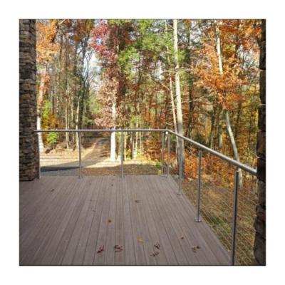Cina Aluminum deck balusters cable railing hardware suppliers black hog wire fence in vendita