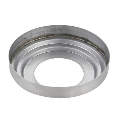 Cina Customized 304 316 Satin Finish Stainless Steel Round Shape Base Cover Fittings For Balustrade Post in vendita