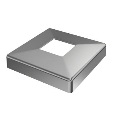 Cina Balcony Railing Railing Accessories Flange Square Column Base Handrail Stainless Steel Flange Bottom Cover in vendita