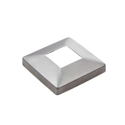 Cina Favorite Price Inox 316 Balcony Railing Cover Aisi 304 Stainless Steel Square Post Base Cover in vendita