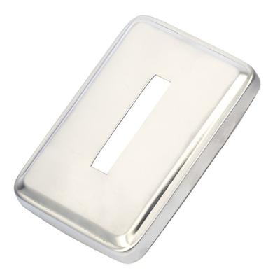 Cina 304 316 Stainless Steel Matt Black Hardware Accessories Square Base Cover For Square Newel Post in vendita