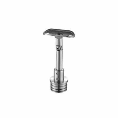 Cina Satin Nickel Finish Stair Railing Fittings Fence Handrail Holder Balusters Bracket Support in vendita