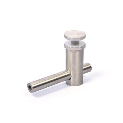 Cina Glass Stair Railing Handrail Pipe Holder Support Mounting Stainless Steel Handrail Adjustable Brackets in vendita