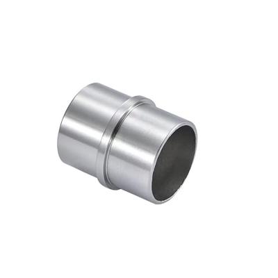 Cina 304 316 Stainless Deck Stair Railing Handrail Connector Fitting Railing Handrail Tube Connector in vendita
