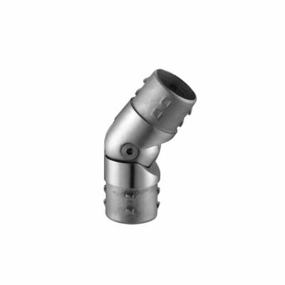 Cina Round Handrail Connector Adjustable Handrail Corner Stair Railing Stainless Steel Angle Elbow Connector in vendita