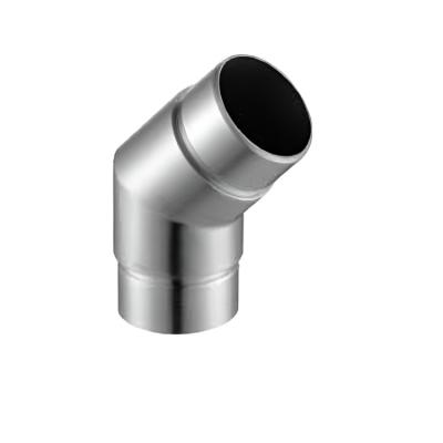 Cina 135 Degree Railing Handrail Connector Stainless Steel Balustrade Angle Elbow Connector in vendita